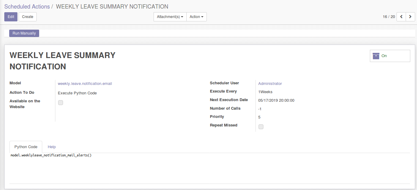 Six Simple Steps To Execute A Scheduled Actions In Odoo Erp